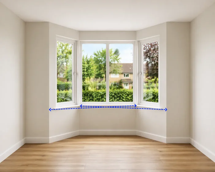 How to Measure for a Ceiling-Fixed Bay Window Curtain Track (Step-by ...